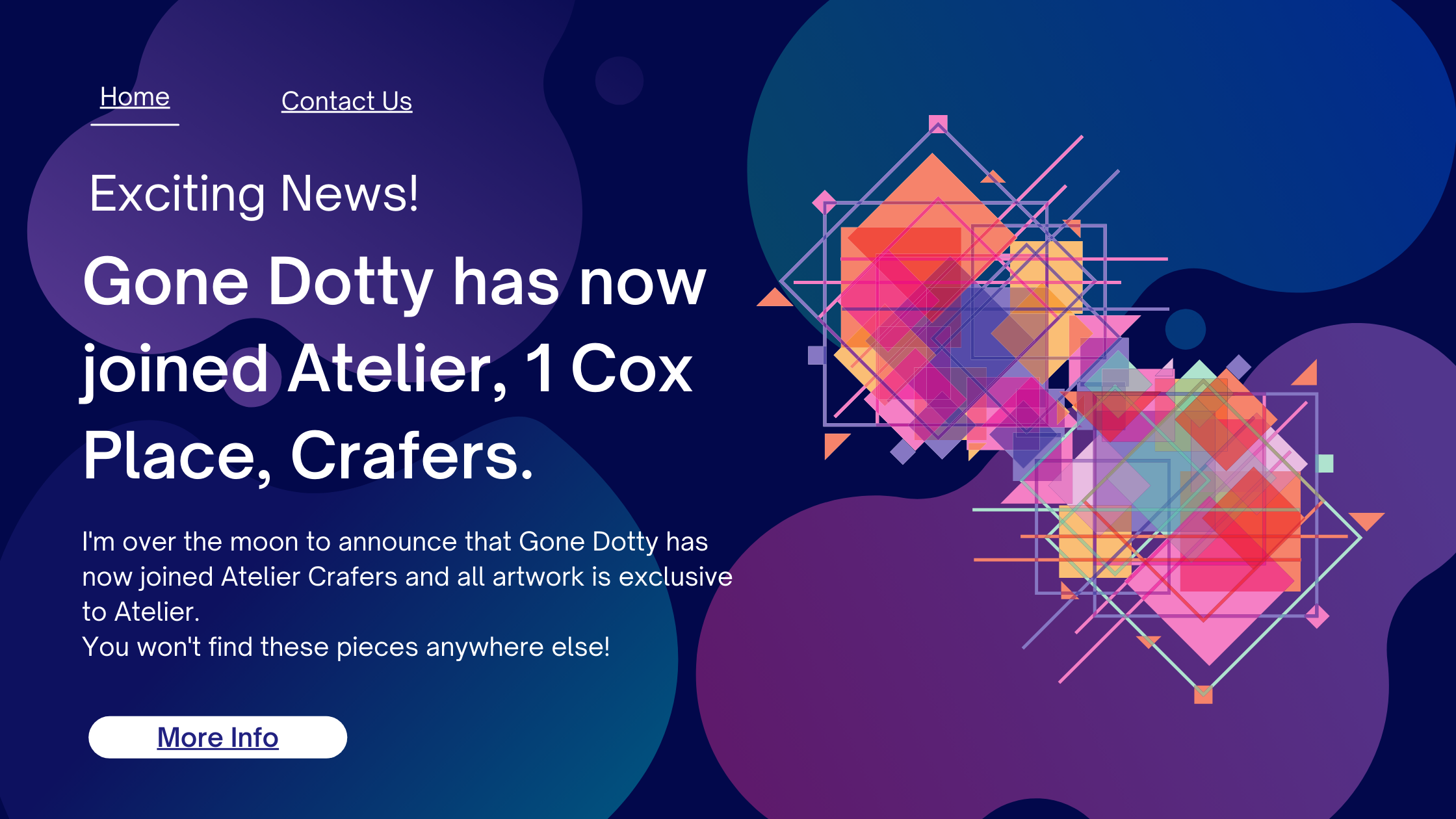 Gone Dotty - Exclusive Artwork Now Available at Atelier, Crafers – Gone Dotty AU